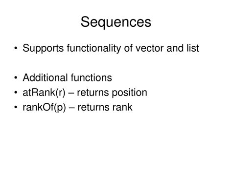 Ppt Fundamentals Of Vectors Lists And Sequences Implementation And Algorithms Powerpoint