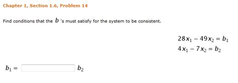 Solved Find Conditions That The Bs Must Satisfy For The