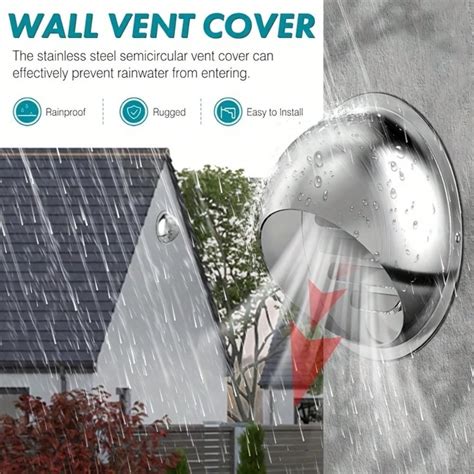 ฝาครอบช่องระบายอากาศกลมขนาด 4 นิ้ว ทำจากสแตนเลสที่คงทน กริลล์ระบายอากาศโลหะสำหรับเครื่องอบผ้า