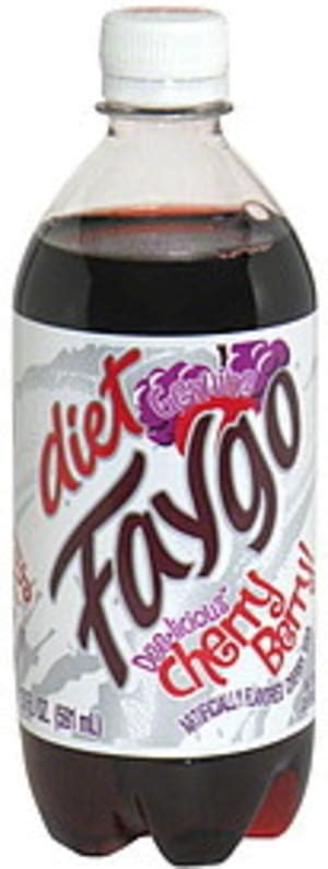 Faygo Diet Cherry Berry Flavored Soda 20 Oz Nutrition Information Innit