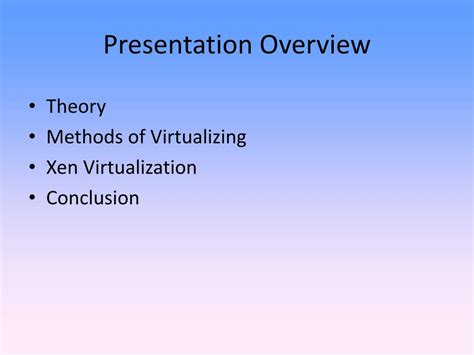 PPT Xen Virtualization PowerPoint Presentation Free Download ID