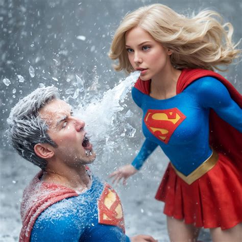 Supergirl Tests Her Superpowers 03 Icebreath By Comingfromouterspace