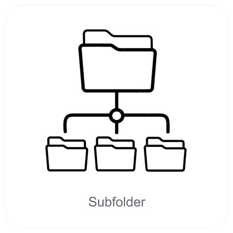 Premium Vector Subfolder And Folder Icon Concept