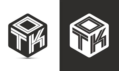 Premium Vector Otk Letter Logo Design With Illustrator Cube Logo
