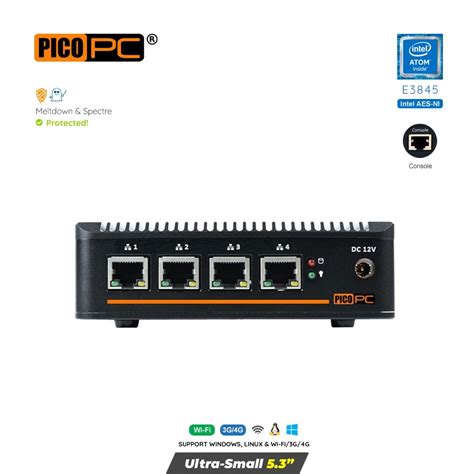 Intel® J4125 4 Lan I211 At Wifi 4g Firewall Router Mini Network Appliance Security Gateway