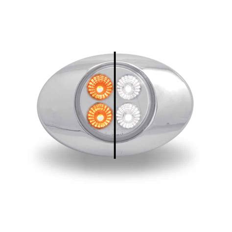 Inch Dual Amber White LED Marker Light For Semi Trucks