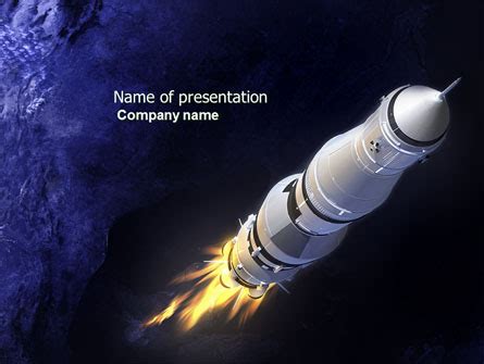 Space Ship Presentation Template For PowerPoint And Keynote PPT Star