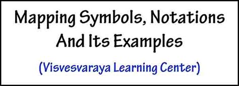 Mapping Symbols Notations And Its Examples Free 2024