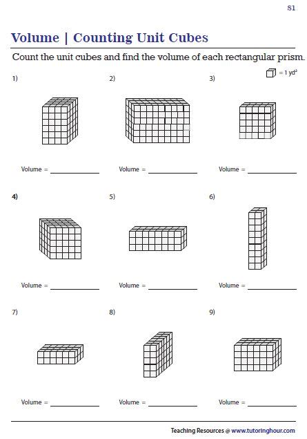 The Volume And Volume Of Cubes Worksheet Is Shown In This Image Which Contains
