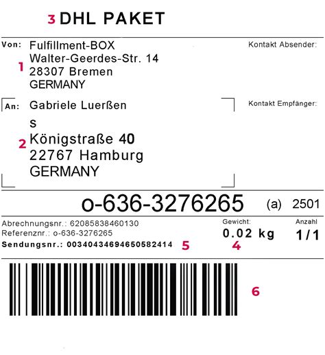 Dhl Shipping Label Template Best Label Template