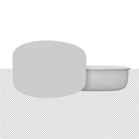 제품 모형 3d 렌더링 그림에 대한 빈 흰색 패키지 프리미엄 Psd 파일