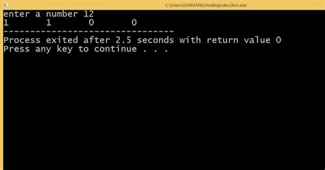 technology blog recursive function in c to convert decimal number to