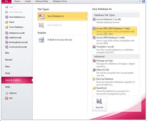 How To Convert MDB Access Database File Format To ACCDB