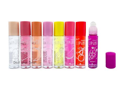 Dealplusdeal Italia Deluxe Fruity Lip Gloss 8 Pcs Set Long Lasting