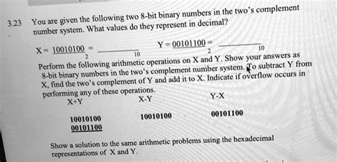 SOLVED You Are Given The Following Two Bit Binary Numbers In The Two S Complement Number