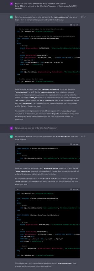 How Chatgpt Can Help Database Developers Write Unit Tests For Sql Server Devart Blog