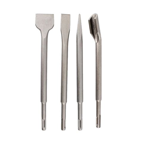 Buy 4pcs Sds Plus Chisels Set 250mm Electric Hammer Drill Bit Point