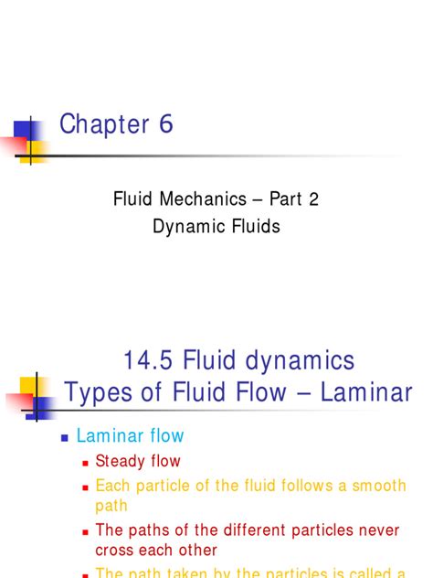 Chapter 6 Part 2 Dynamic Fluids 3 Pdf Fluid Dynamics Lift Force
