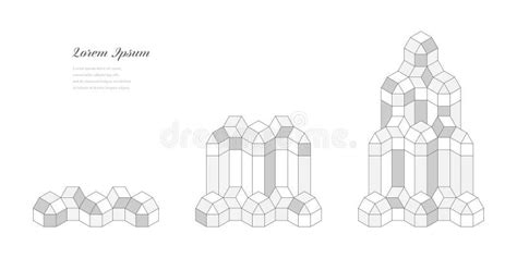 Abstract Gray White Lines Geometric Square Tile Background Rectangle