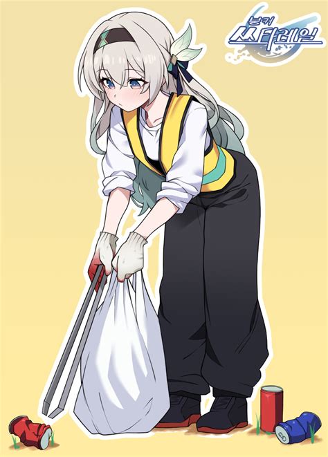 Safebooru 0haribo0 1girl Absurdres Bent Over Black Footwear Black