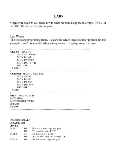 Lab 5 Pdf Computing Computer Engineering