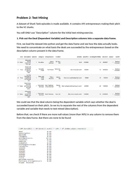 Shark Tank Text Mining Predicts Deal Outcomes Pdf Receiver Operating Characteristic