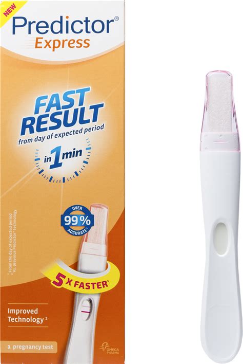 Download Predictor Express Pregnancy Test Packagingand Device