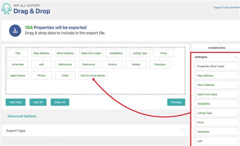 export jetengine data from wordpress wp all import