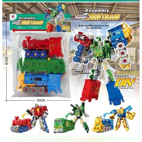 3 In 1 Deformations Series Train Assemble And Disassemble Robot Toys