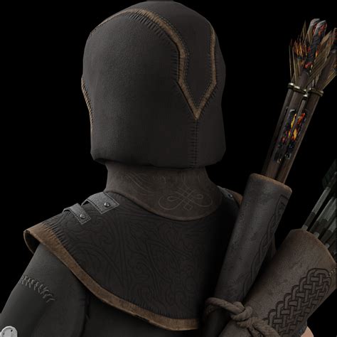 Artstation Unreal Engine Archer Template Rigged Character Game Assets