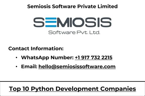 Top 10 Python Development Companies ☎ 1 9177322215 Ppt