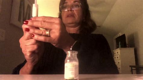 Preparing A Syringe To Give An Injection Of Bicillin Benzatina