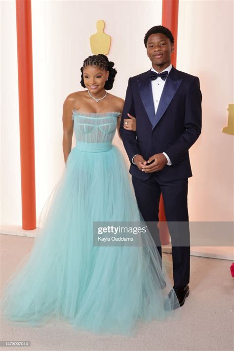 Halle Bailey And Branson Bailey Attend The 95th Annual Academy Awards