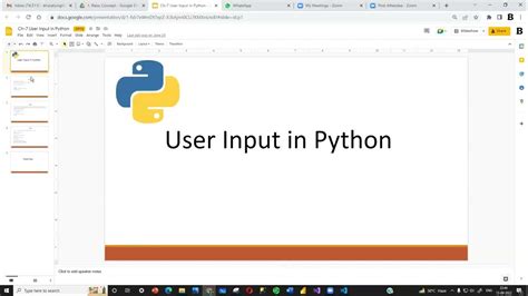 4 User Input And Operator In Python Youtube