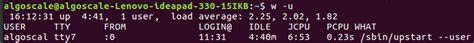W Command In Linux With Examples Geeksforgeeks