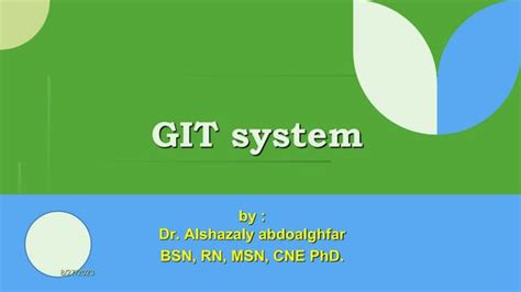 git anatomy and functions ppt