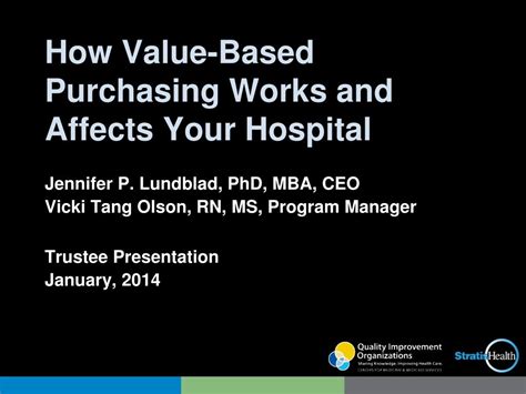 Ppt How Value Based Purchasing Works And Affects Your Hospital