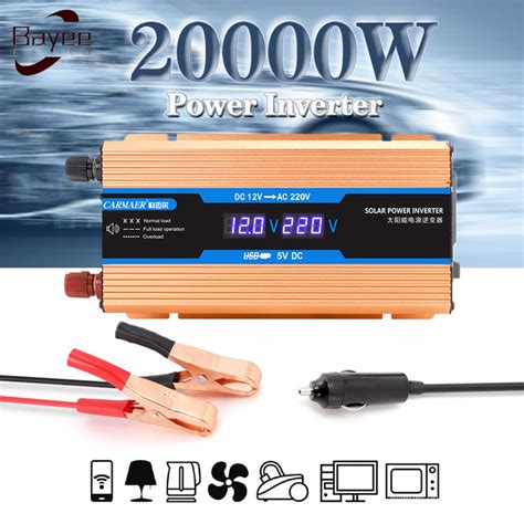 Power Inverter 12v To 220v 7000 Watts 20000 Watts Car Inverter 12v To