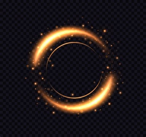 Premium Vector Curve Light Effect Of Golden Line