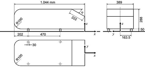Dimensions Of The Ahmed Body Model Given In Millimetres Source Based