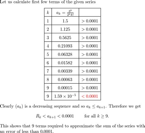 A Determine The Number Of Terms Required To Approximate Th Quizlet