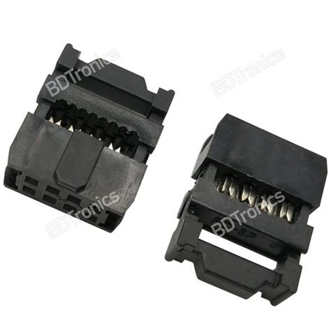 Idc 10 Pin Fc 10p Female 254mm Pitch Socket Isp Jtag Header Connector
