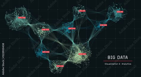 Abstract Big Data Visualization Cloud Computing Concept Creative Technology Background