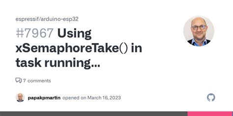 using xsemaphoretake in task running update update breaks