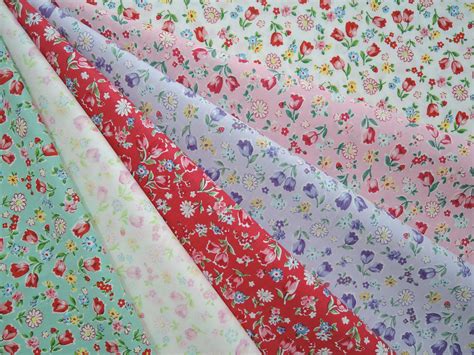 Bundle Of Of Yuwa Atsuko Matsuyama S Collection Sweet Floral In Colorways Approx X