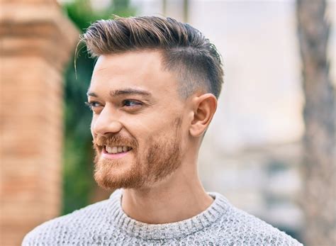 Comb Over Low Fade With Beard
