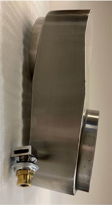 stainless steel offset chute fits 6 5 8″ sink openings hammerall