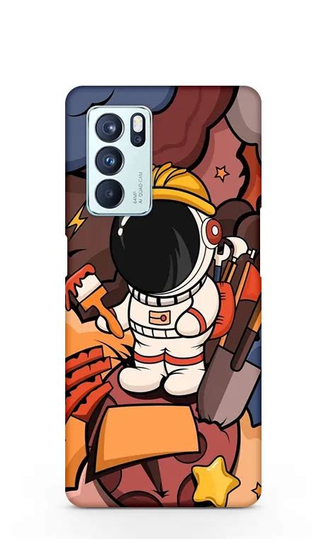 Astronaut Animated Oppo Reno Pro G Back Cover