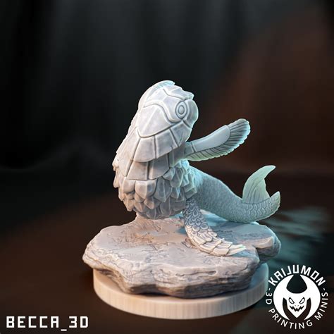 Kaijumon Galar Fossils 3d Printed Tabletop Rpg Display Model 50mm Etsy