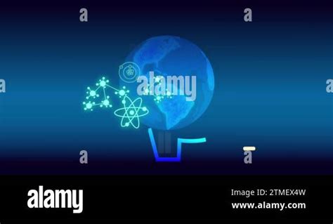 Animation Of Ai Data Processing Over Connections With Ai Icons Global Artificial Intelligence